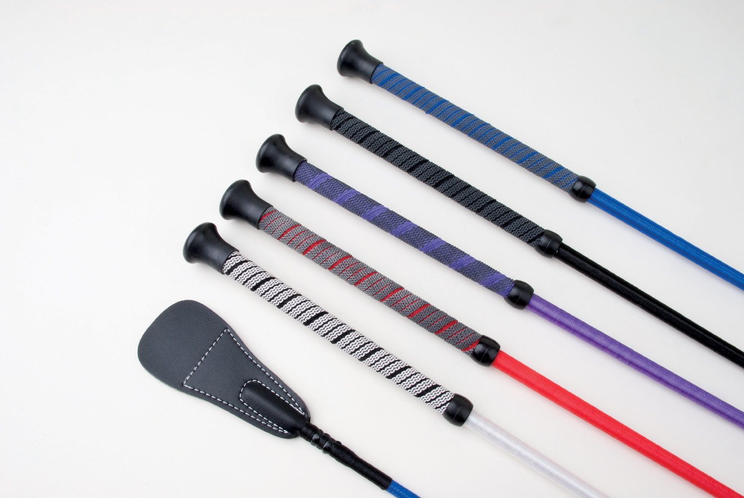 Riding Crops - Grip Handle with Black Button | Rhinegold