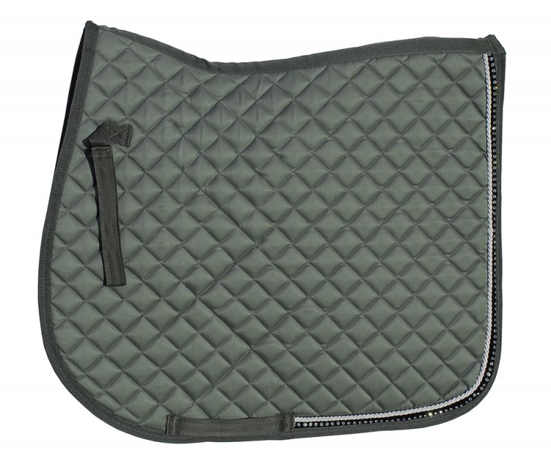 Equine Saddle Pads - Elite Diamante Trimmed Design | Rhinegold